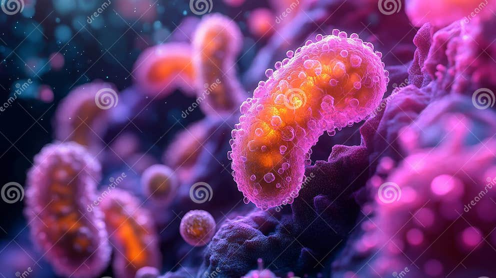 Visualization of the Diverse Human Gut Microbiome Showcasing Various ...