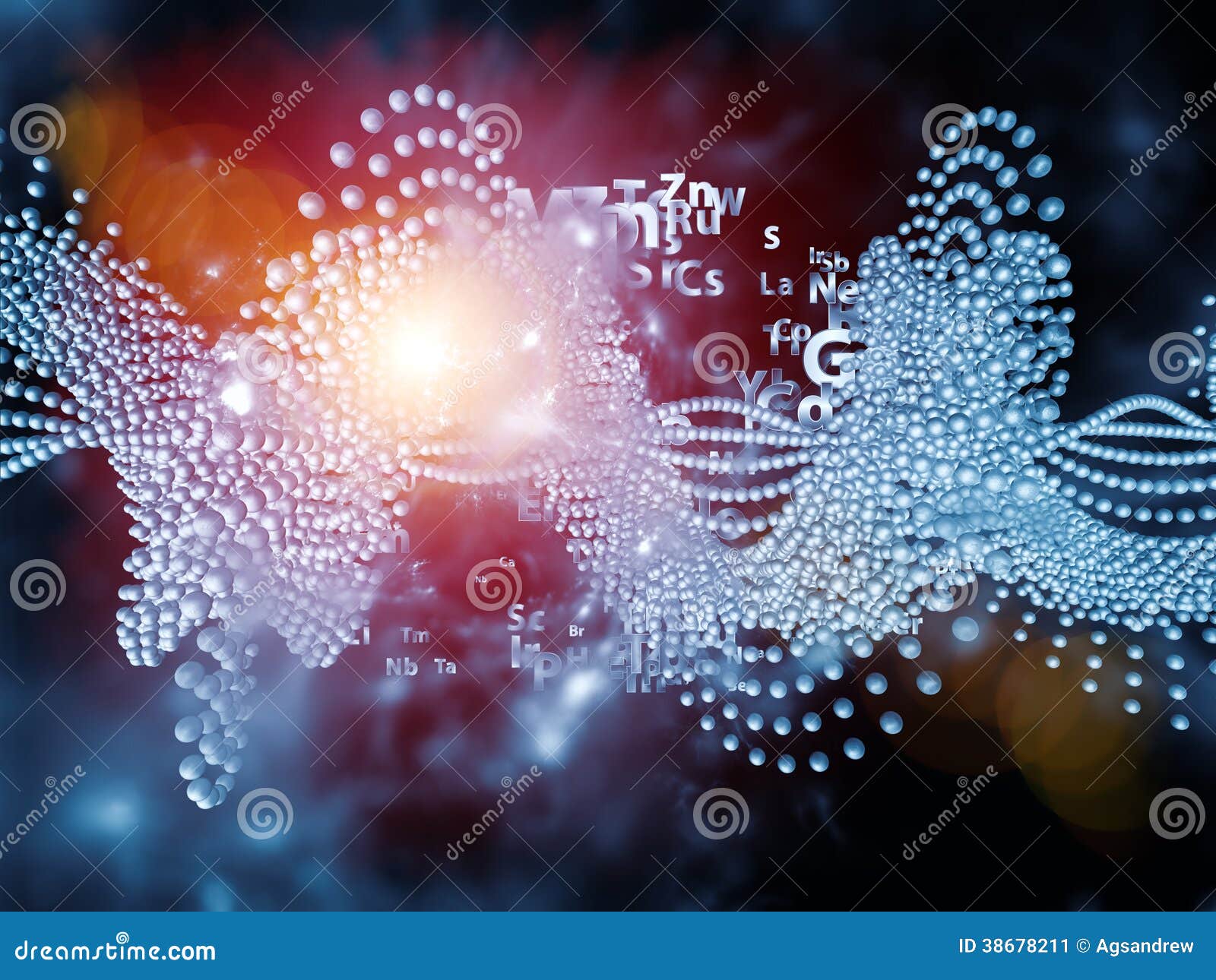 Visualization of DNA stock illustration. Illustration of helix - 38678211