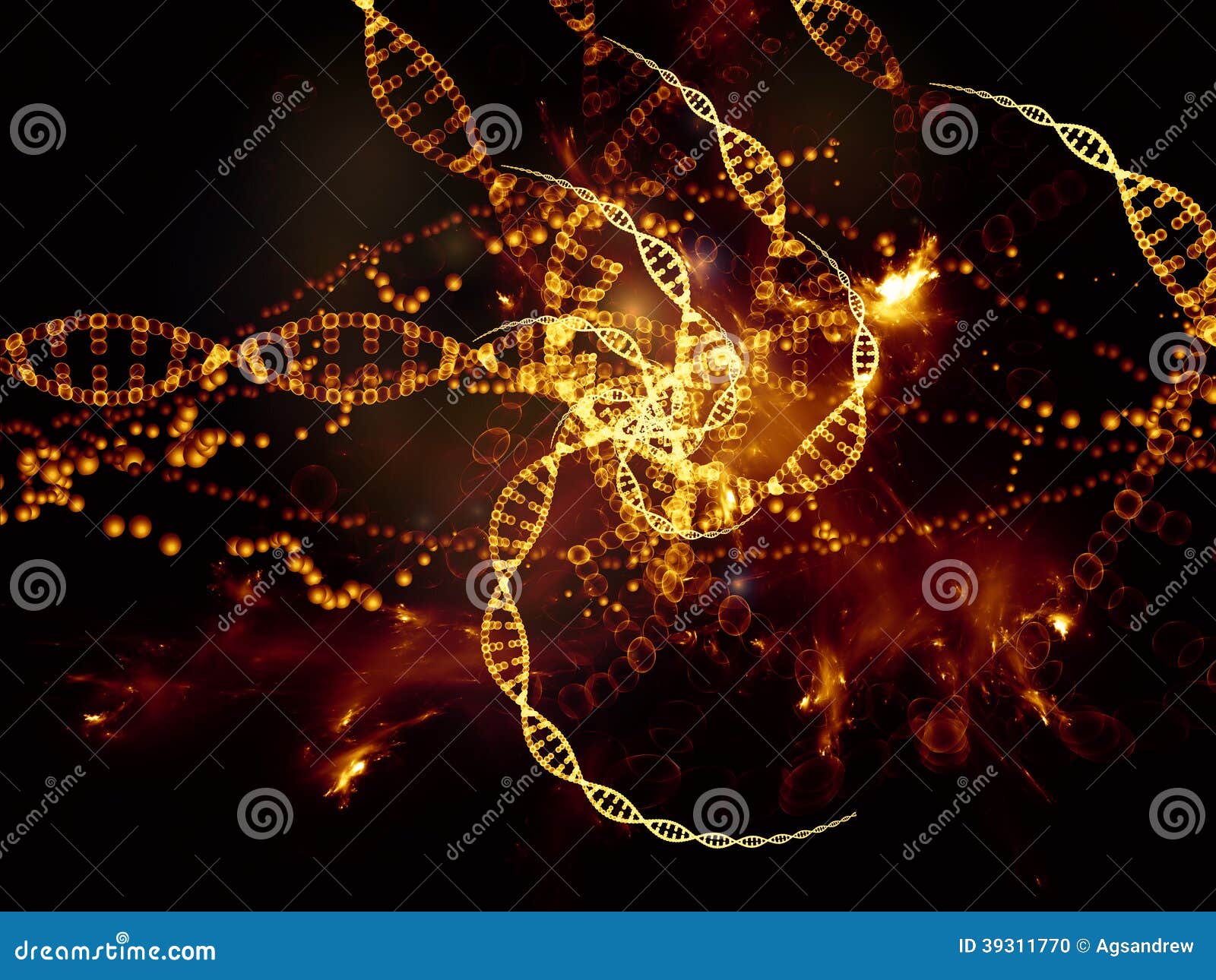 Visualization of DNA stock illustration. Illustration of medicine ...