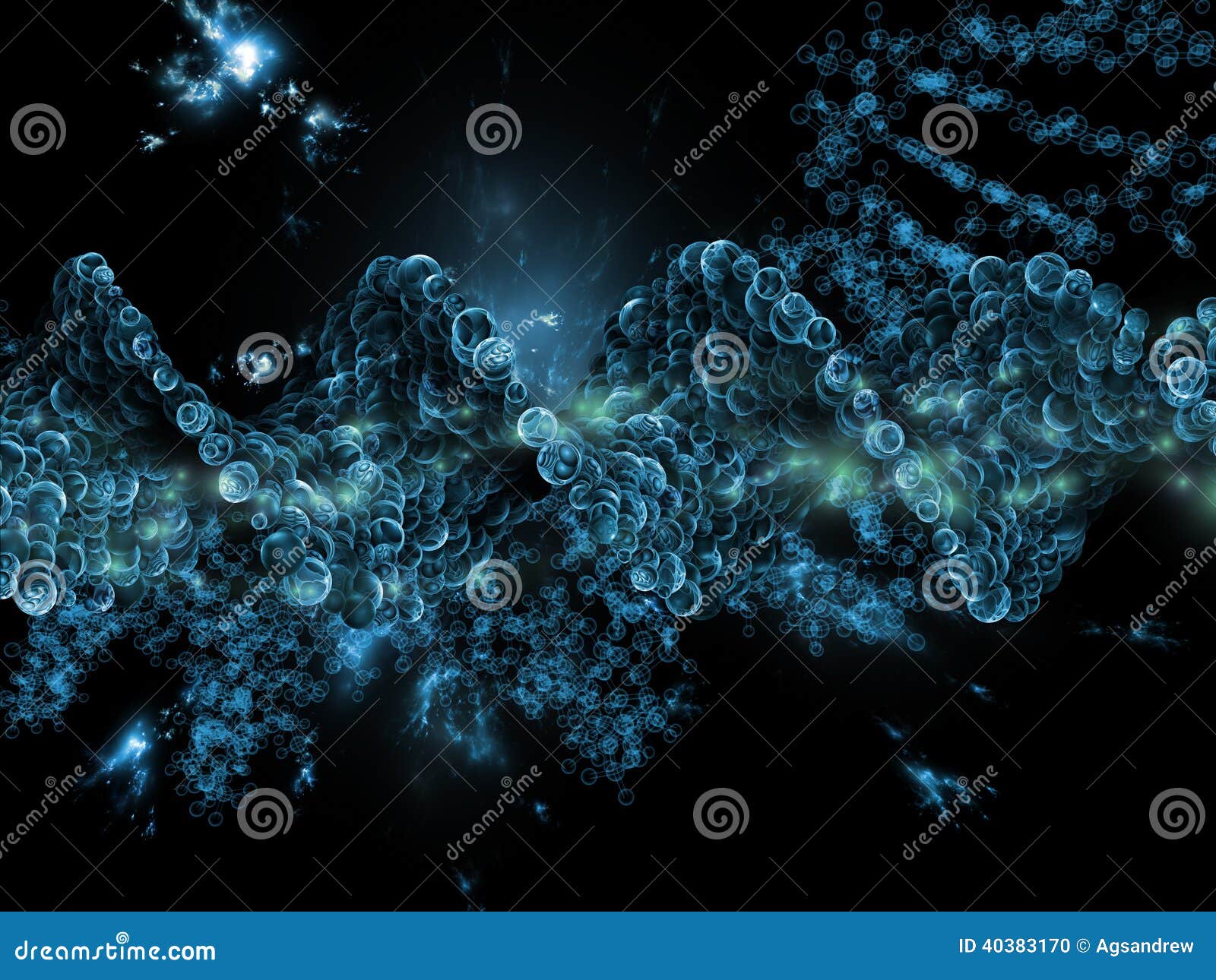 Visualization of DNA stock illustration. Illustration of biology - 40383170