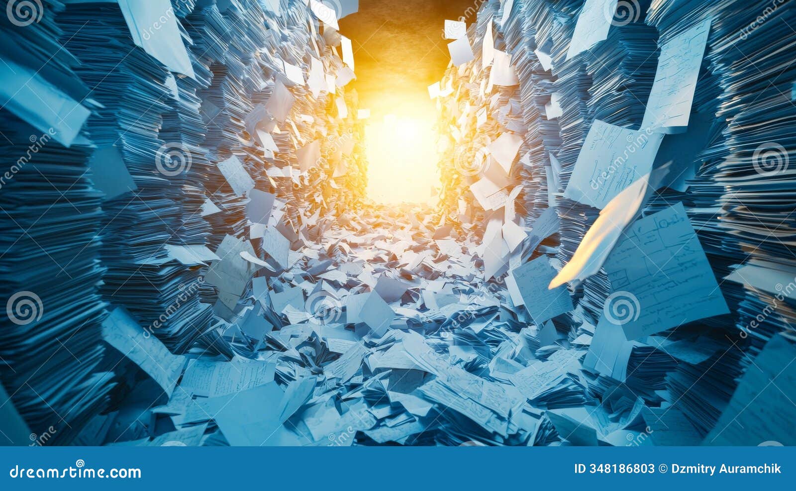 Visualization of Document Lifecycle Management: Stacks of Paper ...