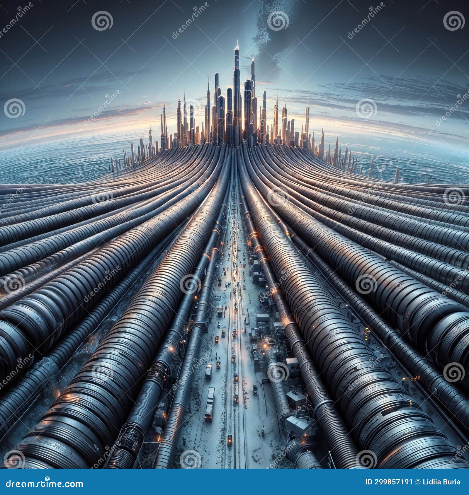 Transmission of Electricity by Power Cables To Places of Consumption ...
