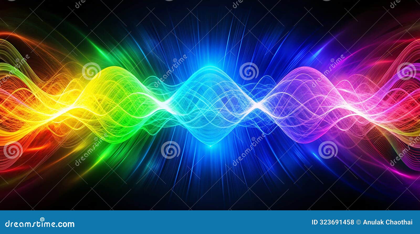 Visualization of Electromagnetic Waves in Vibrant Colors and Dynamic ...