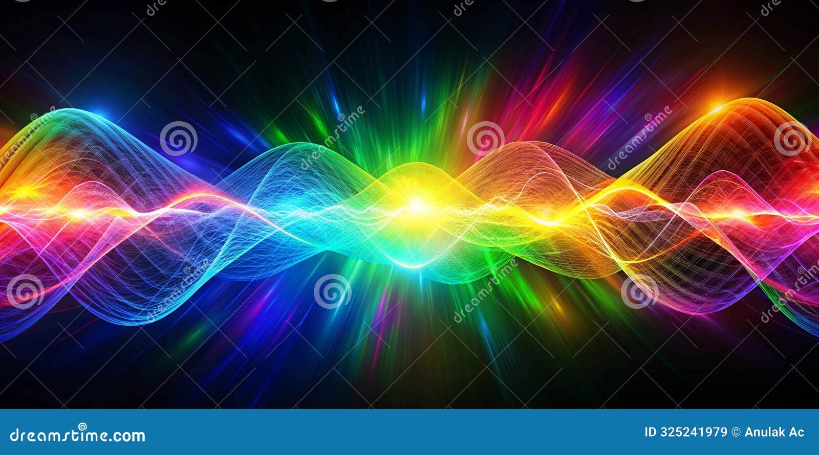 Visualization of Electromagnetic Waves in Vibrant Colors and Dynamic ...