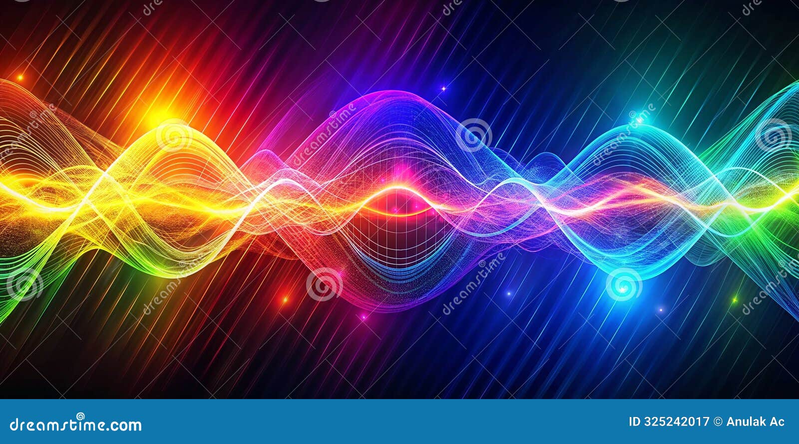 Visualization of Electromagnetic Waves in Vibrant Colors and Dynamic ...