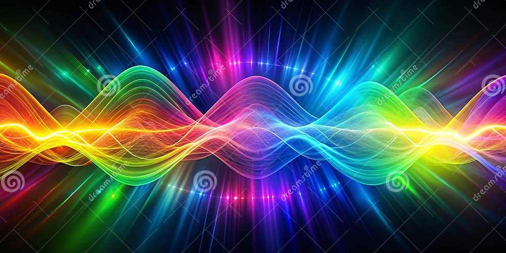 Visualization of Electromagnetic Waves in Vibrant Colors and Dynamic ...
