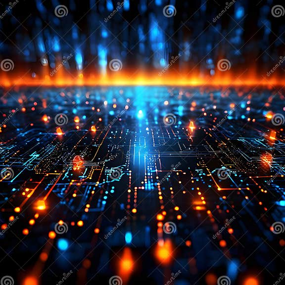 Visualization of Encrypted Data Transmission Stock Illustration ...