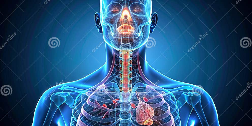 Visualization of the Endocrine System Including Glands Such As the ...