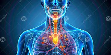 Visualization of the Endocrine System Including Glands Such As the ...