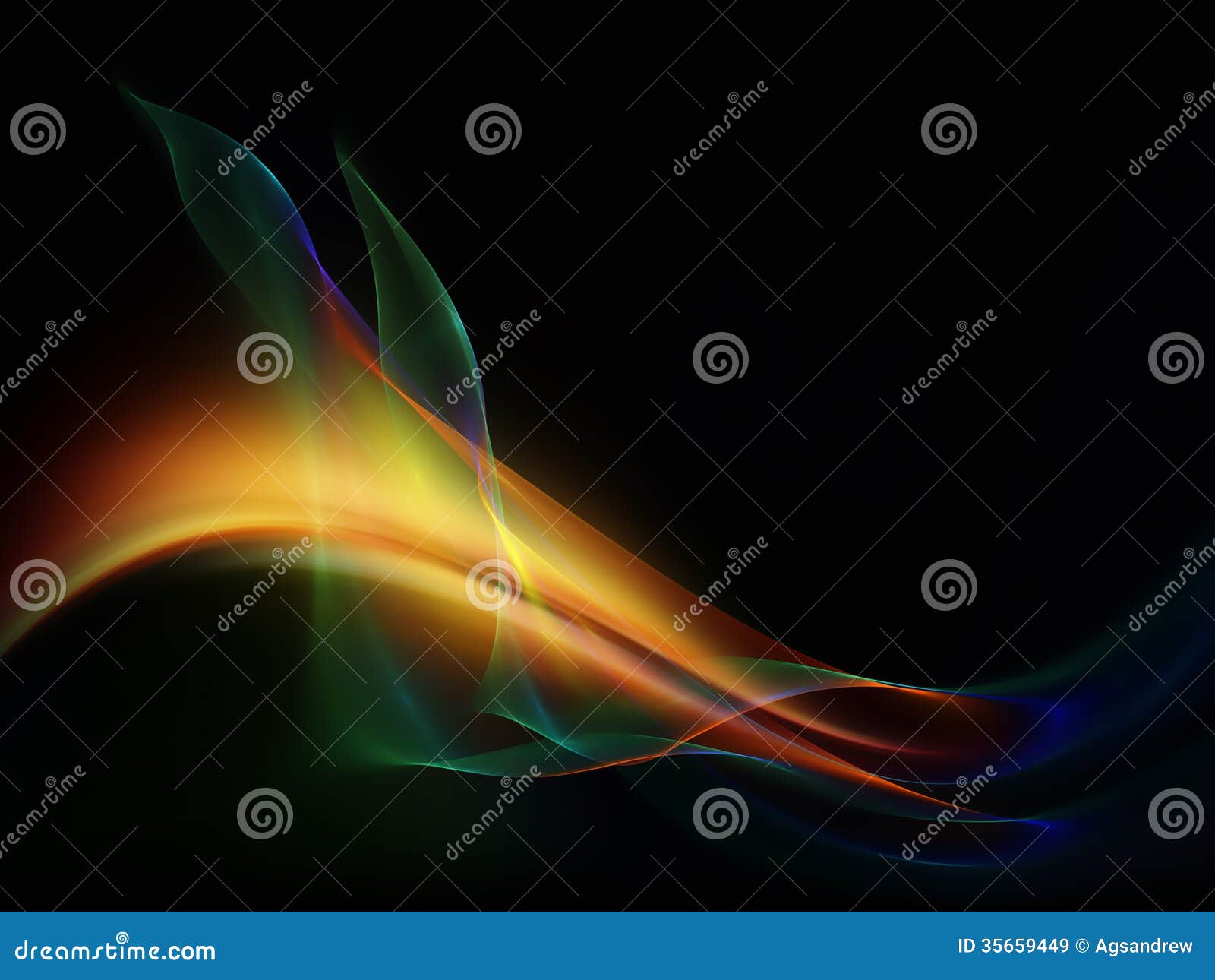 Visualization of Fractal Waves Stock Illustration - Illustration of ...