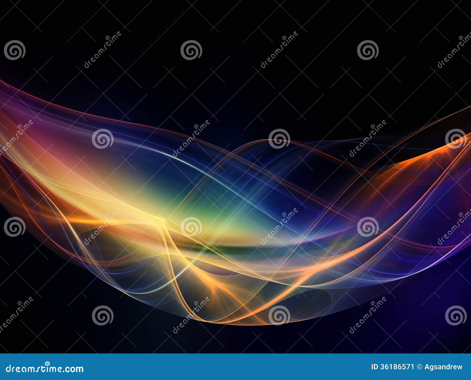 Visualization of Fractal Waves Stock Illustration - Illustration of ...