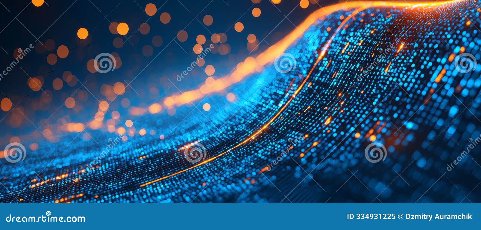 Visualization of a Futuristic Technology Background Presenting the ...