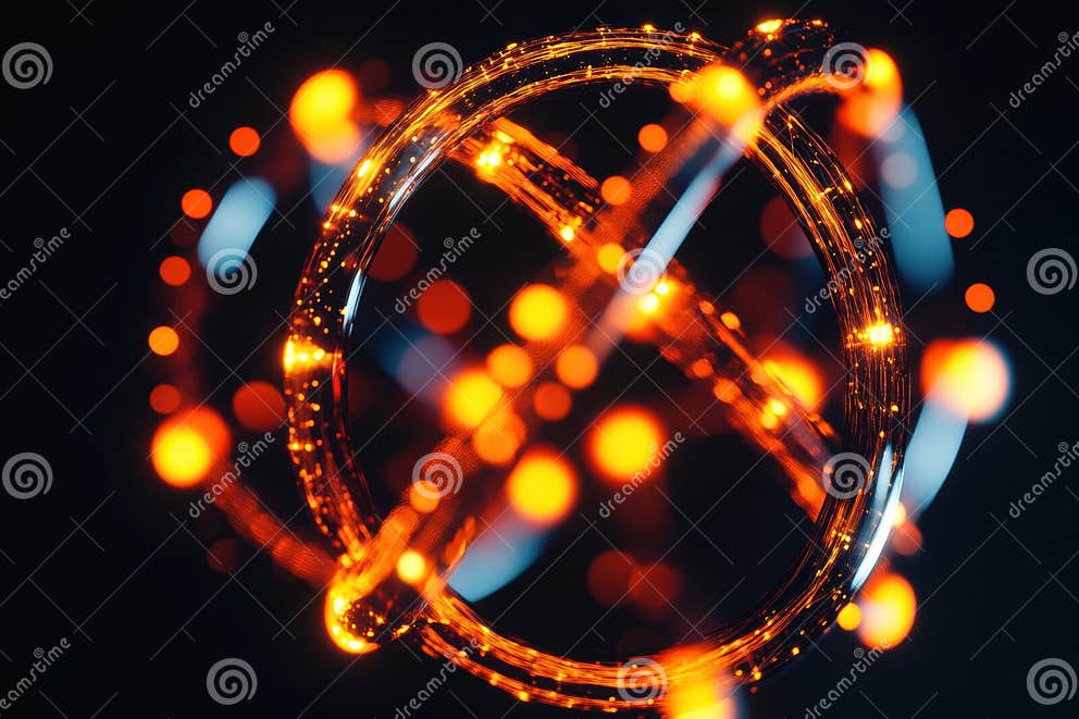 Visualization of Gas Molecules Moving in Glowing Atomic Structures ...