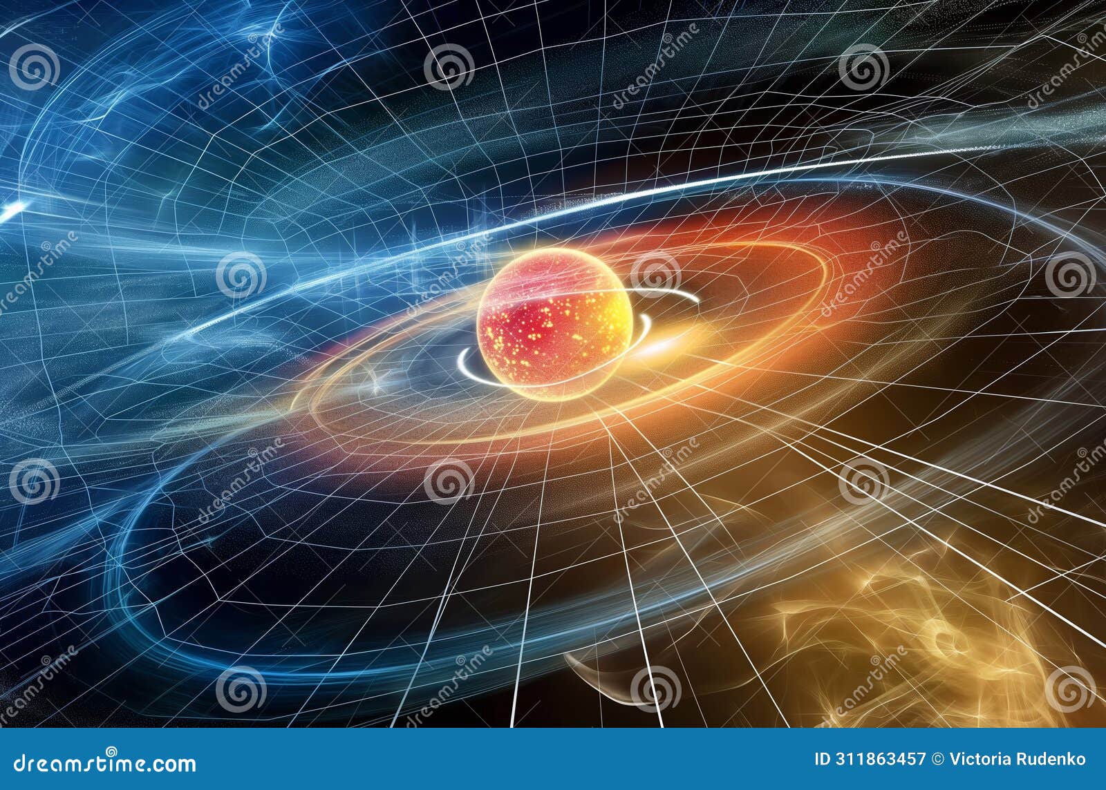 Gravitational Field Concept Stock Image - Image of abstract, physics ...