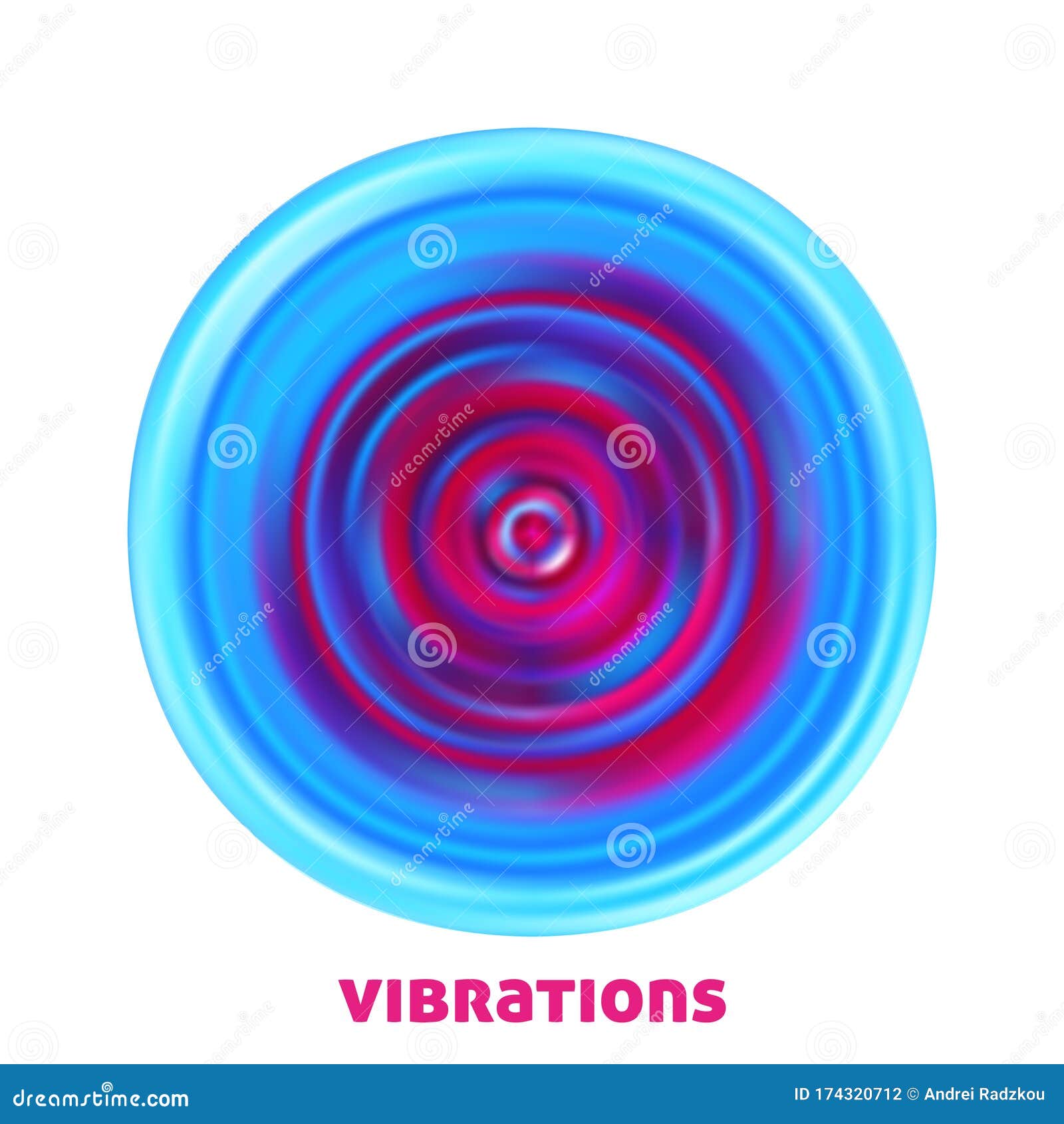 Visualization Of High Vibrations. Vector Graphics | CartoonDealer.com ...