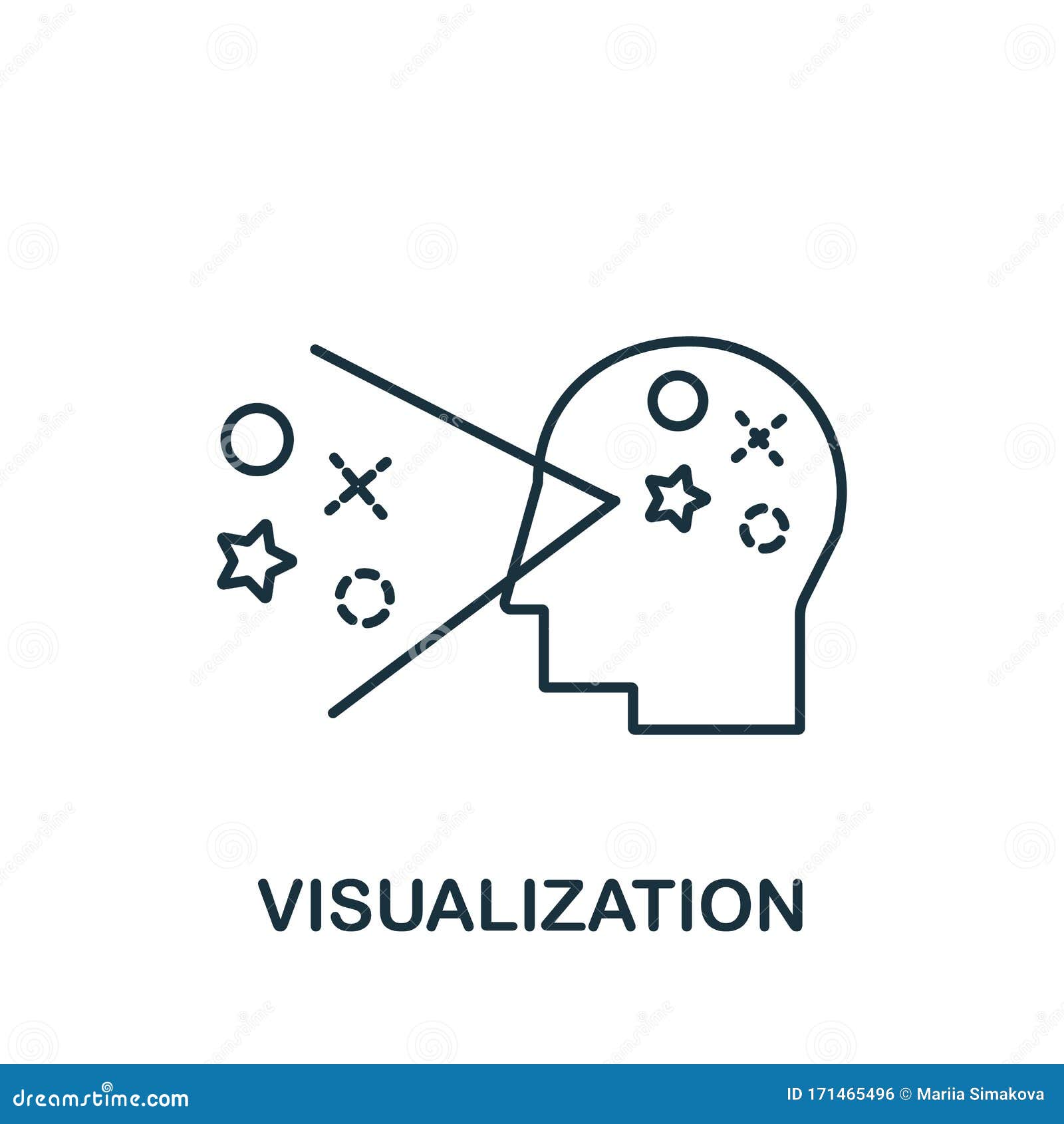 Visualization Icon from Augmented Reality Collection. Simple Line ...