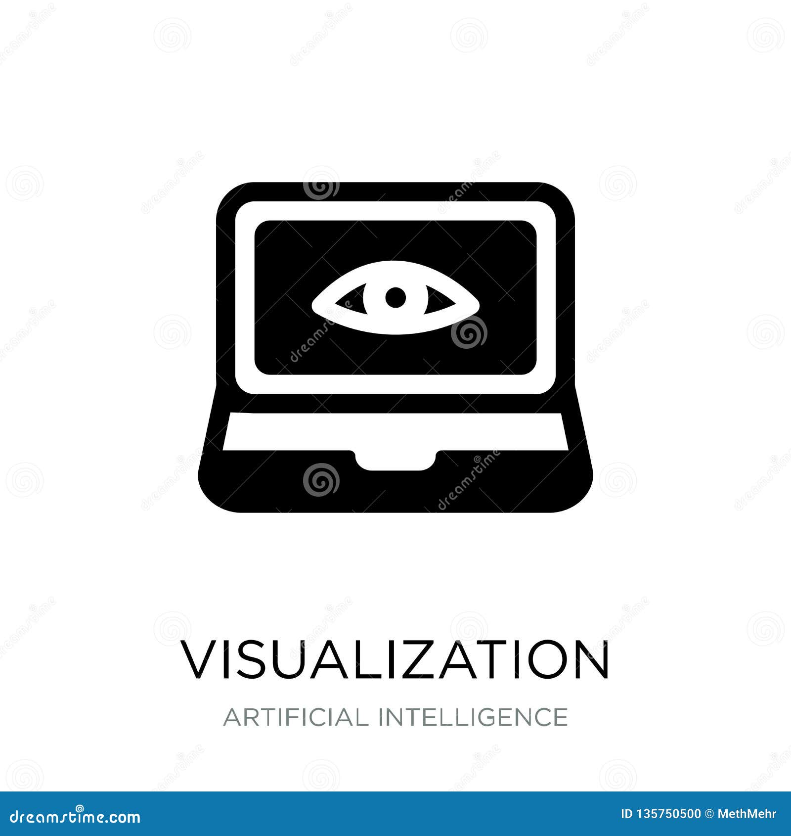 Visualization Icon in Trendy Design Style. Visualization Icon Isolated ...