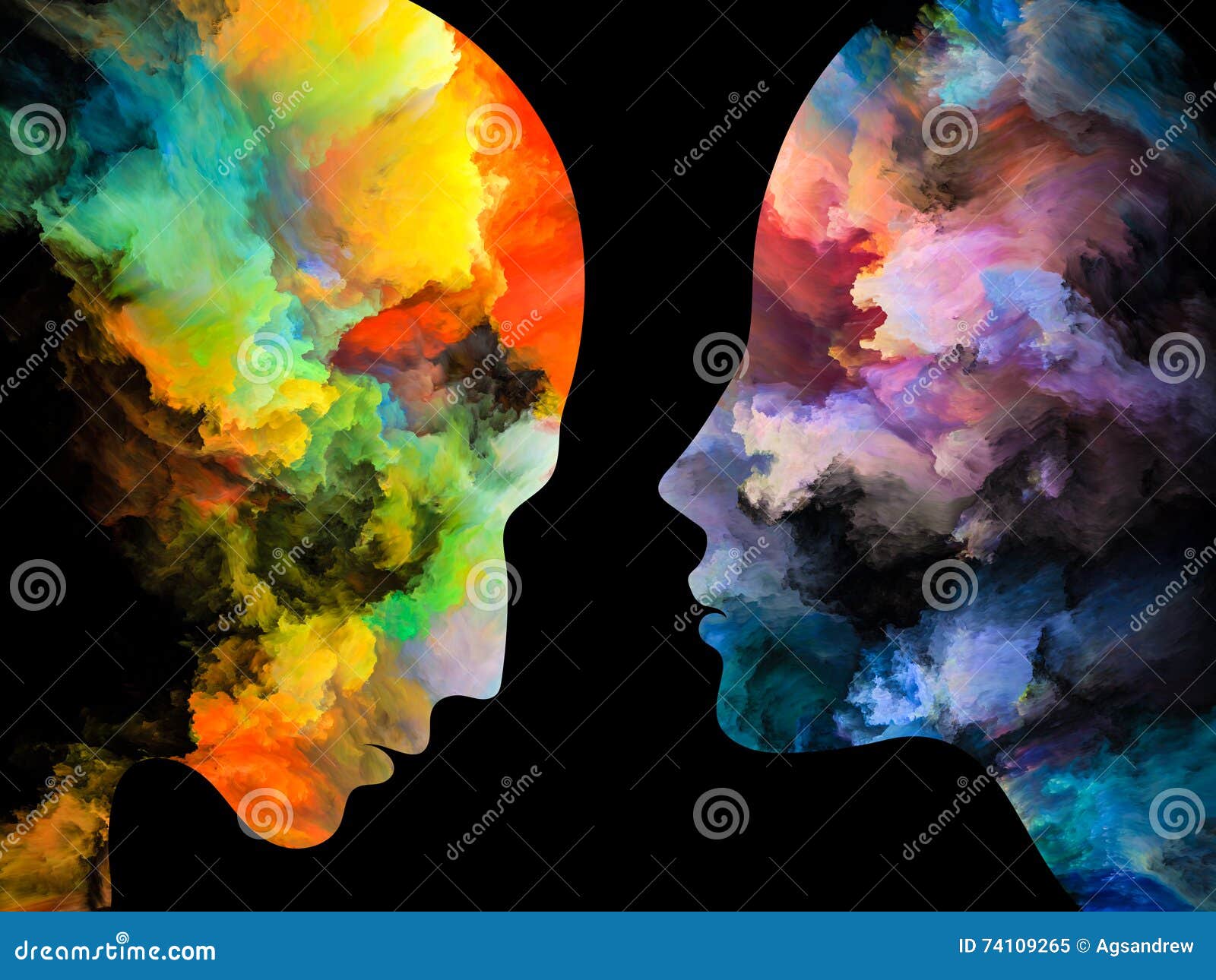 Visualization of Inner Colors Stock Illustration - Illustration of ...
