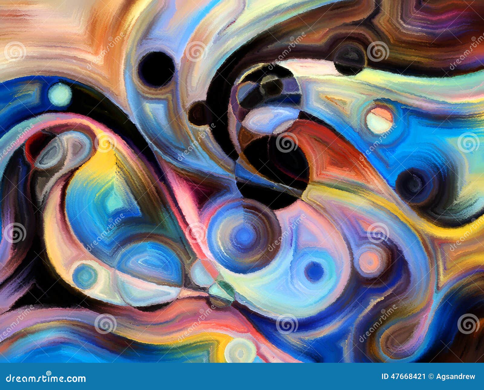 Visualization of Inner Paint Stock Illustration - Illustration of ...