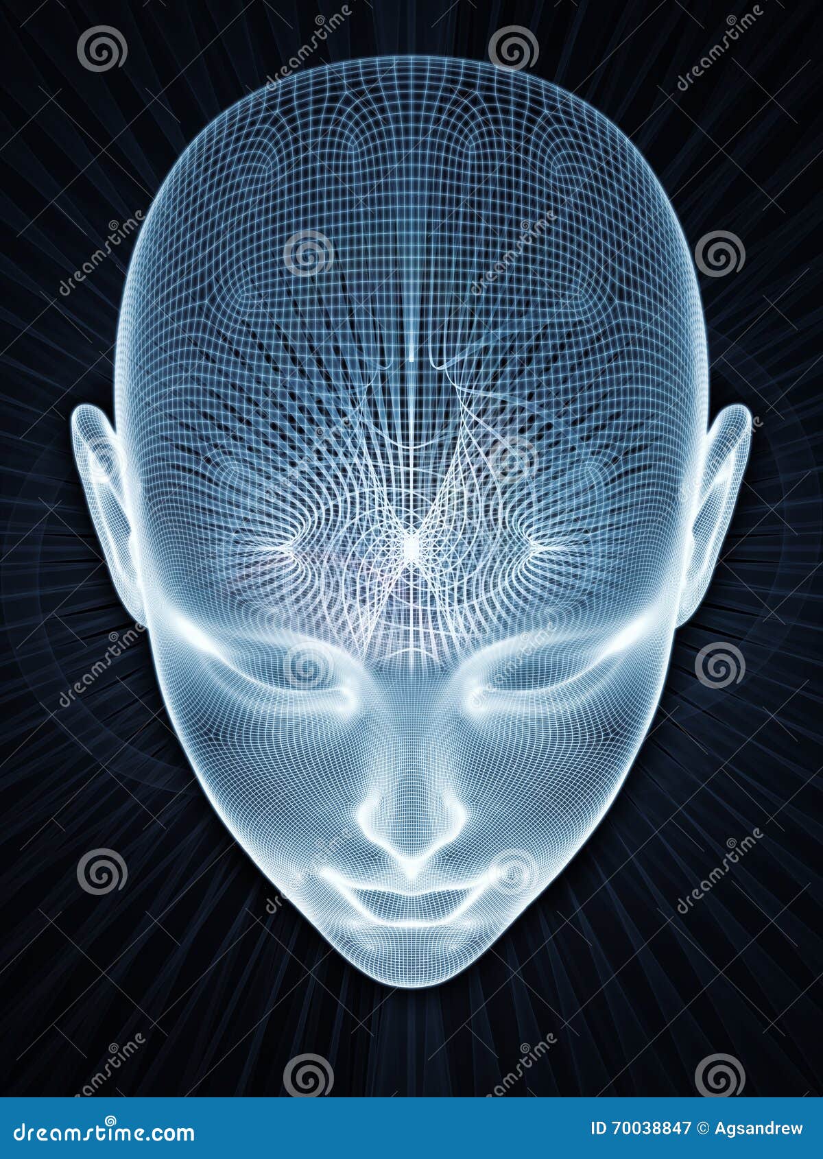 Visualization of Insight stock illustration. Illustration of human ...