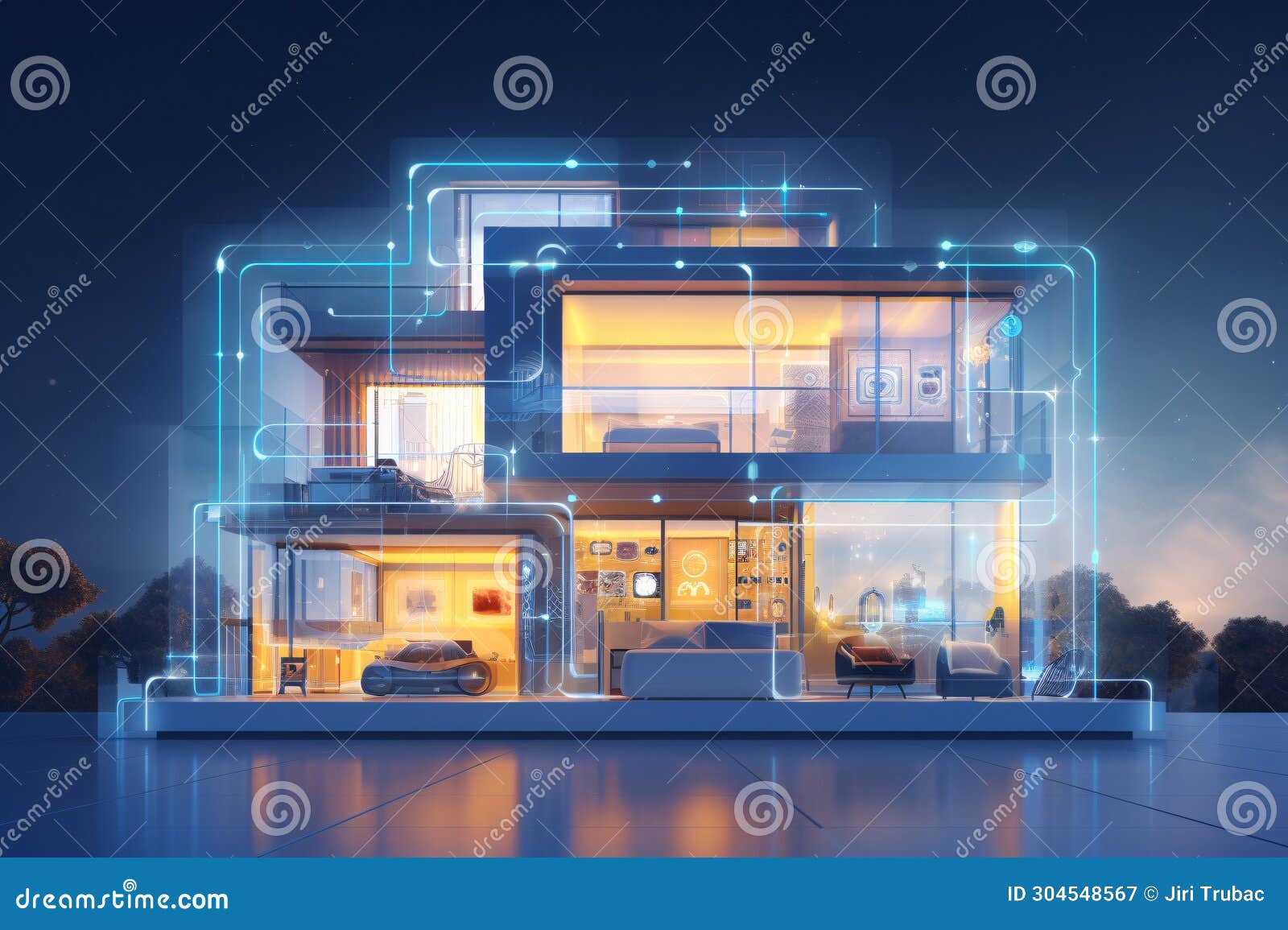 Visualization of the Interior of a Smart Home with the Concept of ...