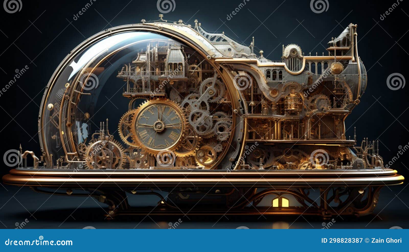 Visualization of an Intricately Detailed, Steampunk-inspired Time ...