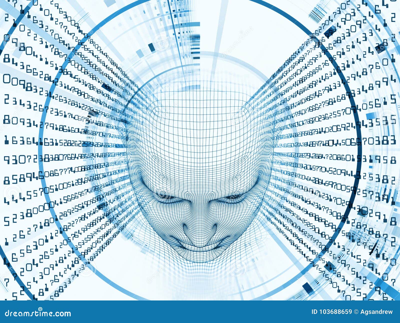 Visualization of the Mind stock illustration. Illustration of backdrop ...