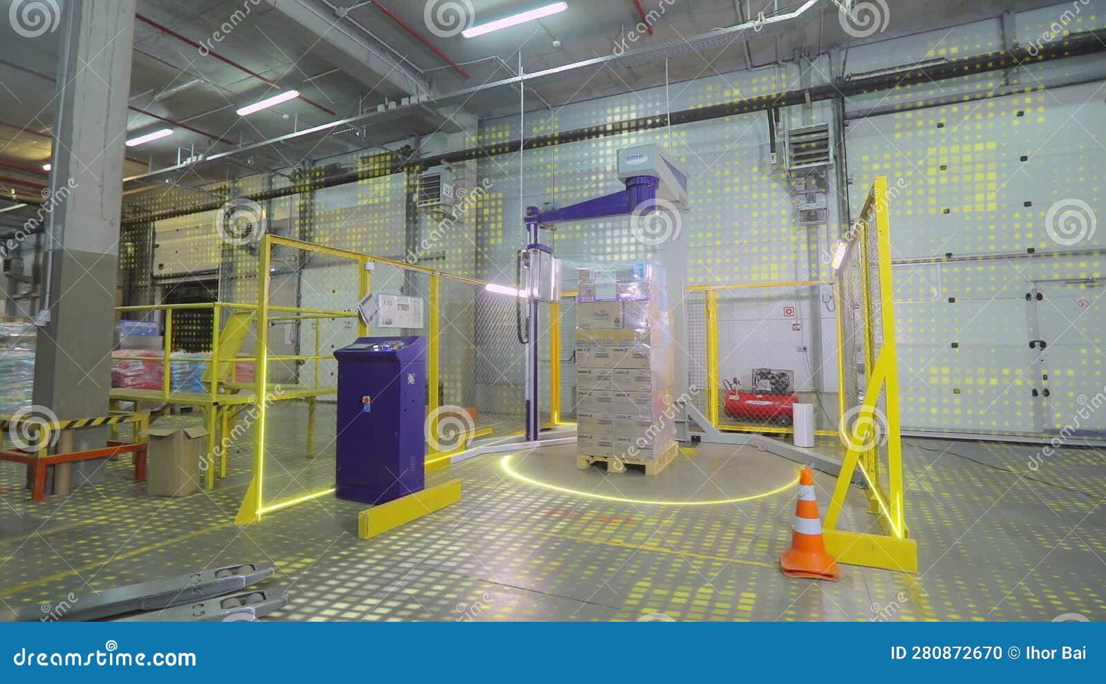 Visualization of a Modern Factory. the Concept of Automatic Packaging ...