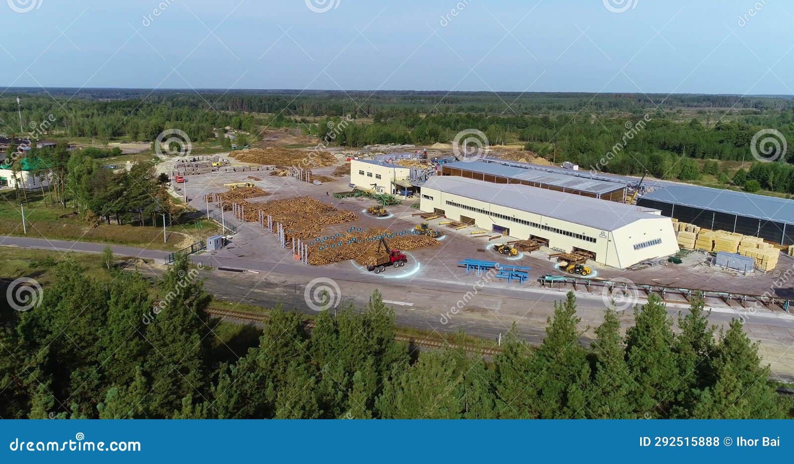 Visualization of a Modern Sawmill. the Concept of a Modern Sawmill ...