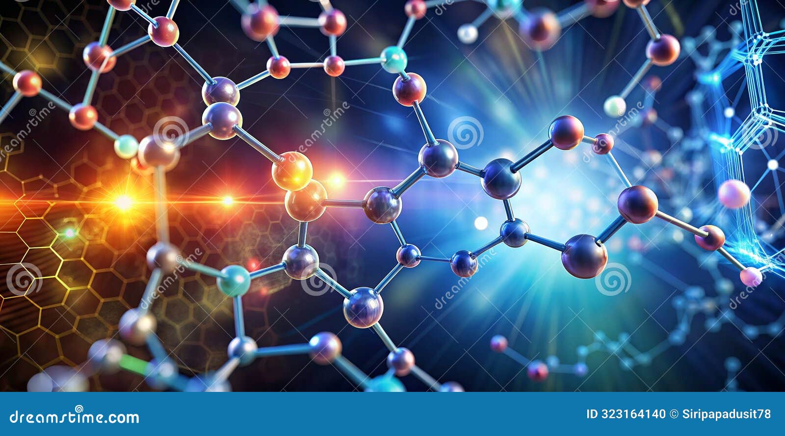A Visualization of a Molecule S Reaction Pathway on an Energy Diagram AI Generative Stock ...