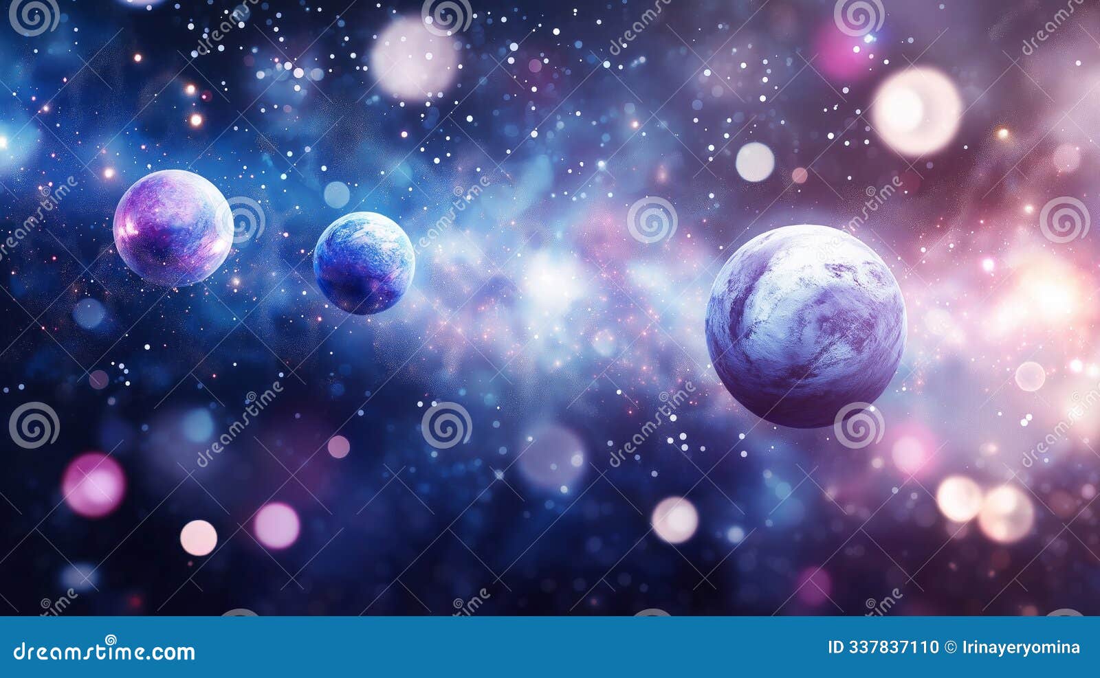 Visualization of Multiverse Theory with Multiple Earths and Cosmic ...