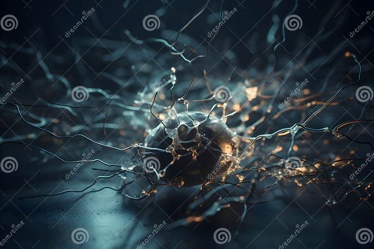 Visualization of Neural Connections, Where Numerous Neural Structures ...