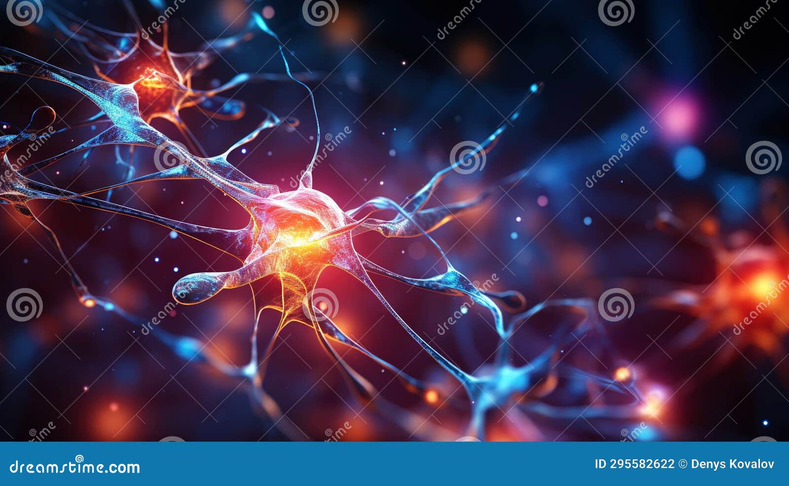 Visualization of Neurons in the Human Brain. Overview of Brain Cells ...