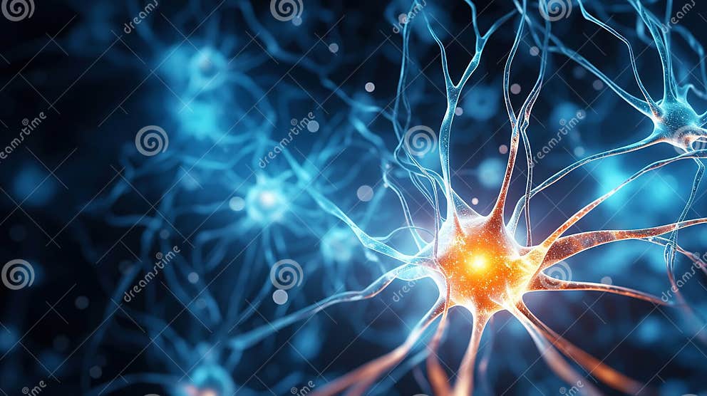 Visualization of Neurons in the Human Brain. Overview of Brain Cells ...