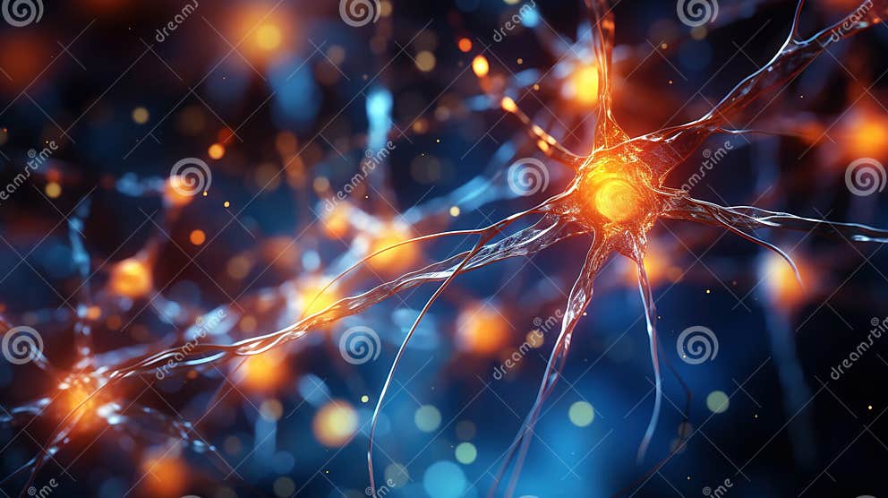 Visualization of Neurons in the Human Brain. Overview of Brain Cells ...