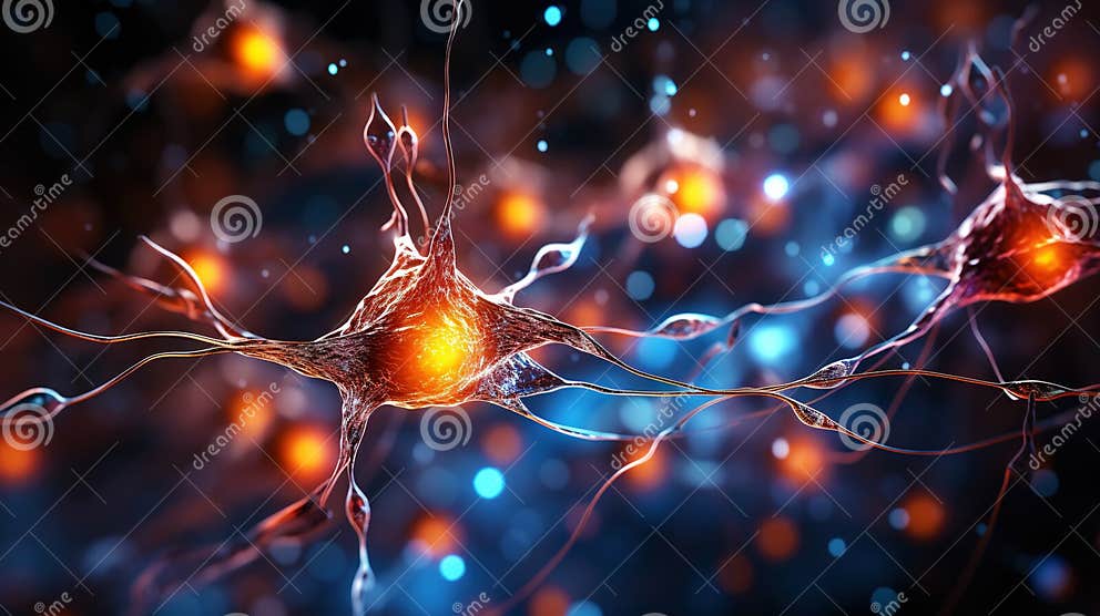 Visualization of Neurons in the Human Brain. Overview of Brain Cells ...