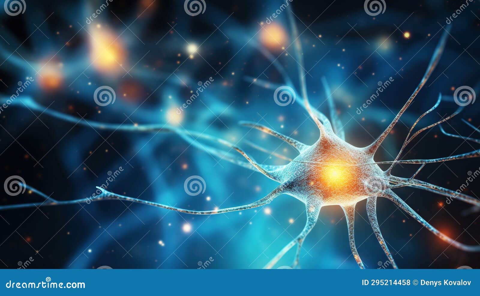 Visualization of Neurons in the Human Brain. Overview of Brain Cells ...