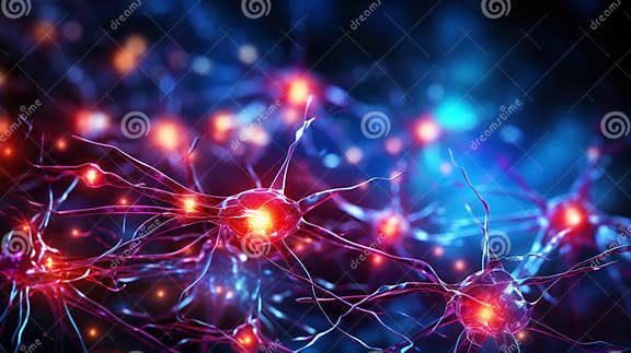 Visualization of Neurons in the Human Brain. Overview of Brain Cells ...
