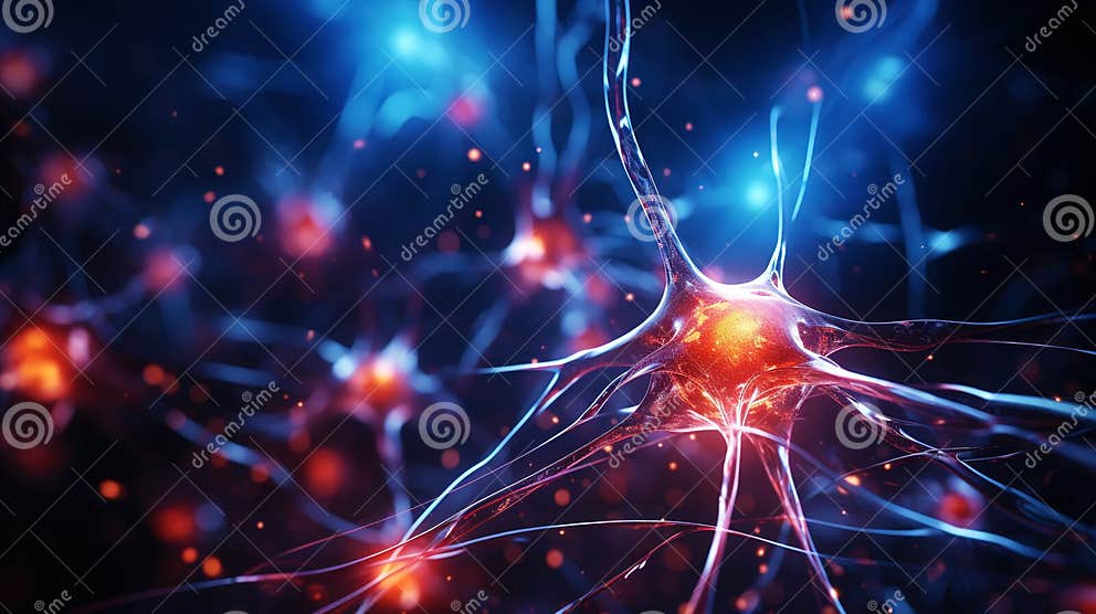 Visualization of Neurons in the Human Brain. Overview of Brain Cells ...
