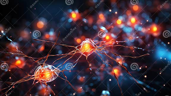 Visualization of Neurons in the Human Brain. Overview of Brain Cells ...