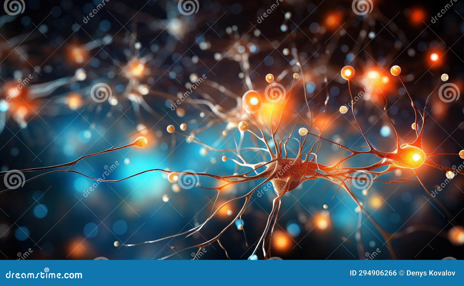 Visualization of Neurons in the Human Brain. Overview of Brain Cells ...