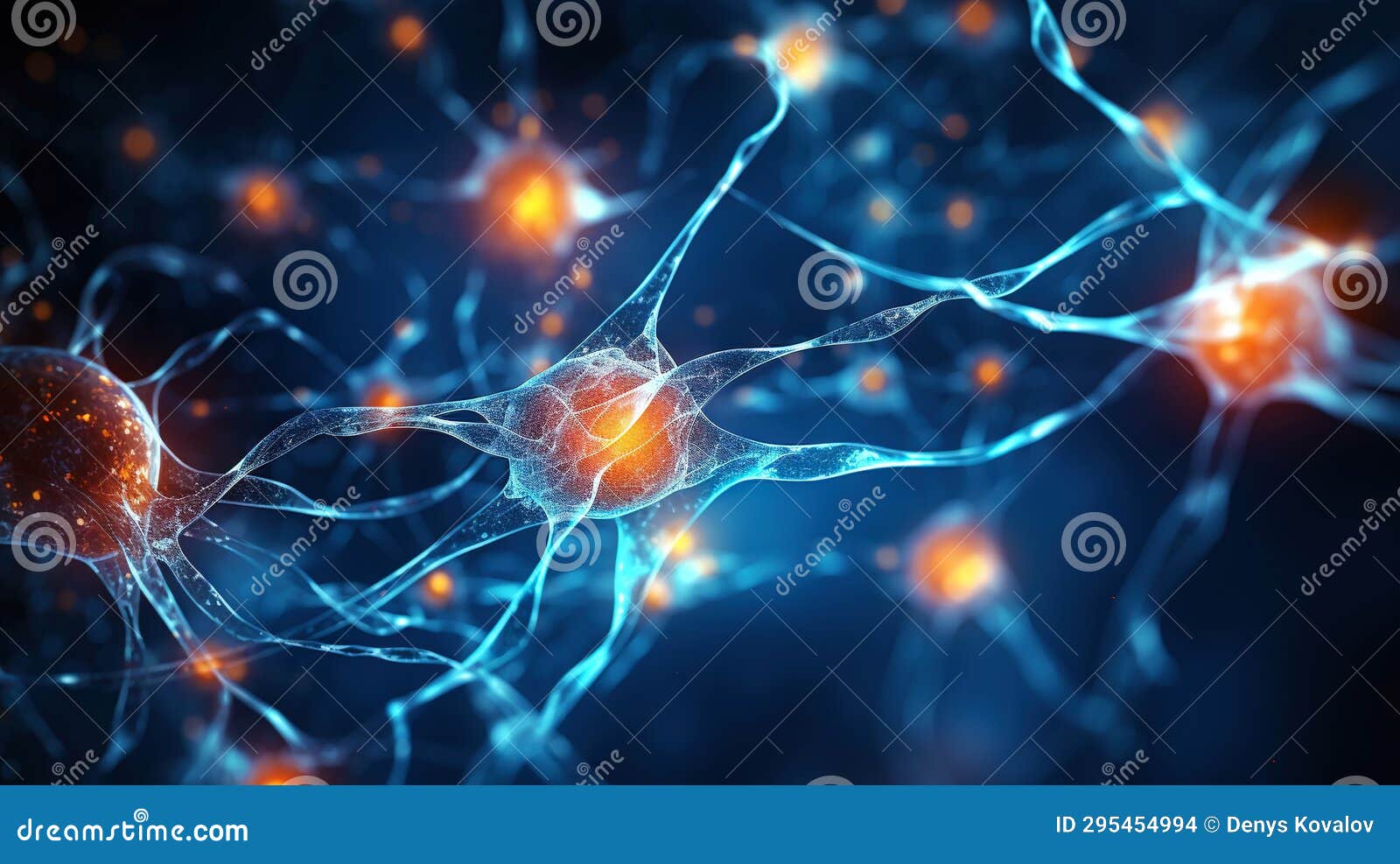 Visualization of Neurons in the Human Brain. Overview of Brain Cells ...