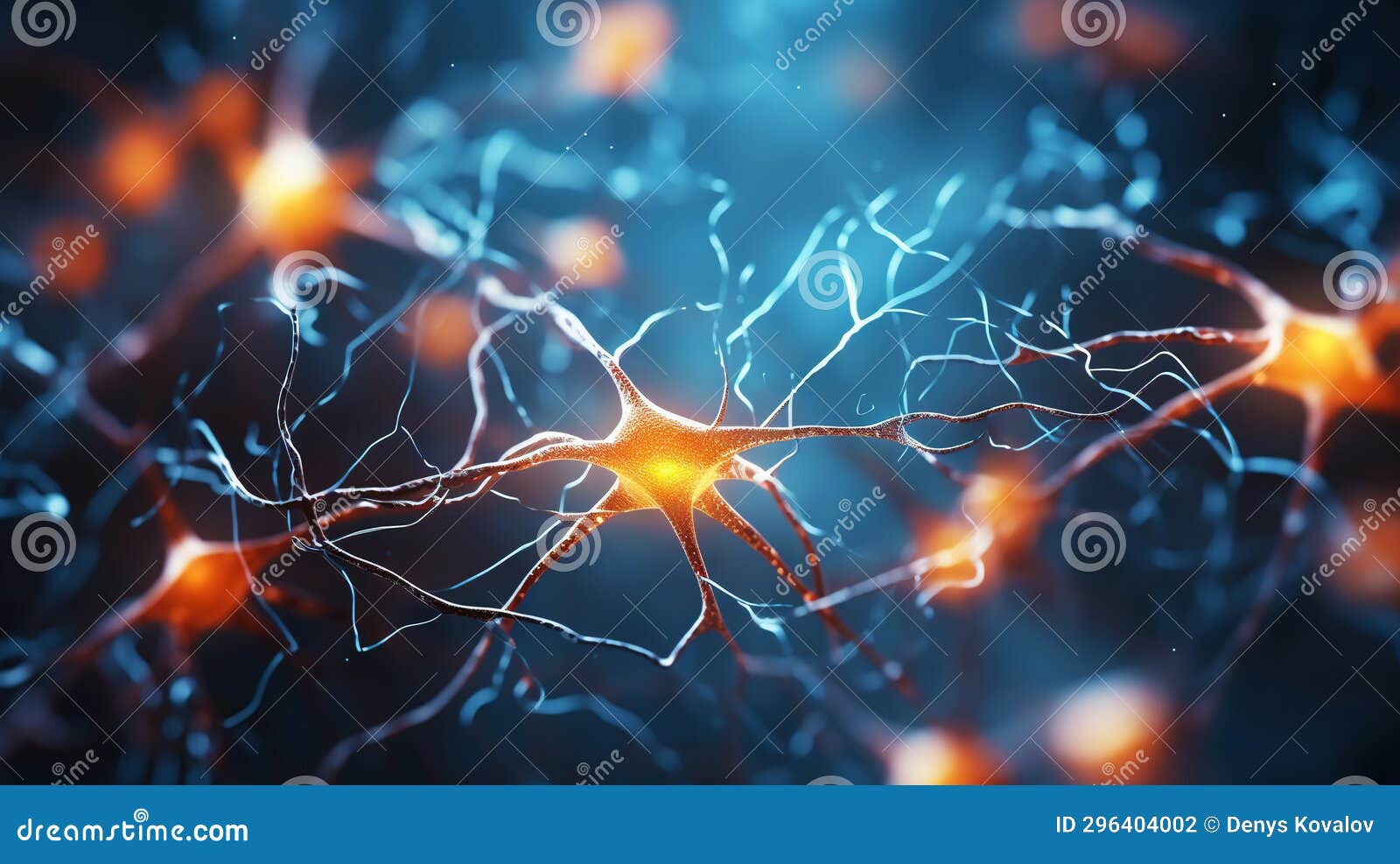 Visualization of Neurons in the Human Brain. Overview of Brain Cells ...