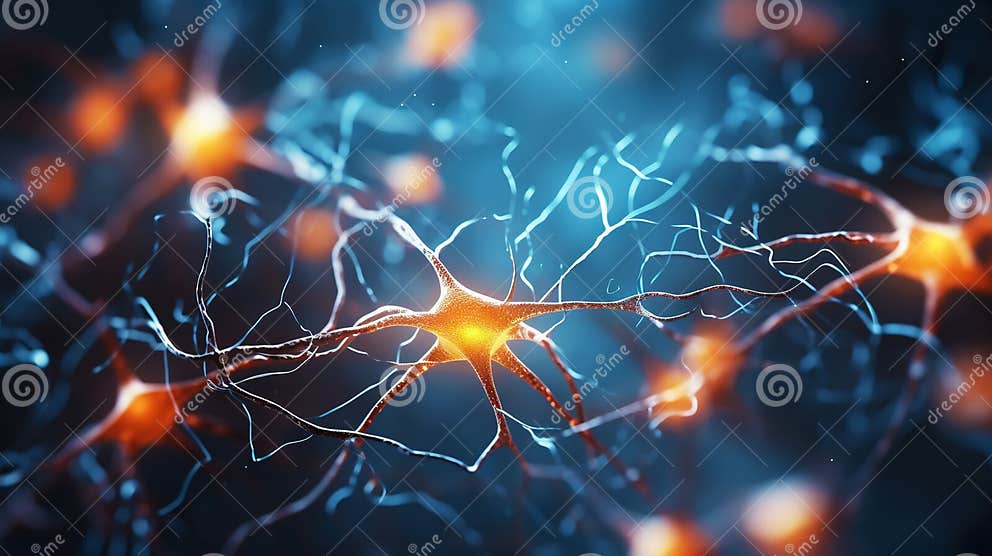 Visualization of Neurons in the Human Brain. Overview of Brain Cells ...