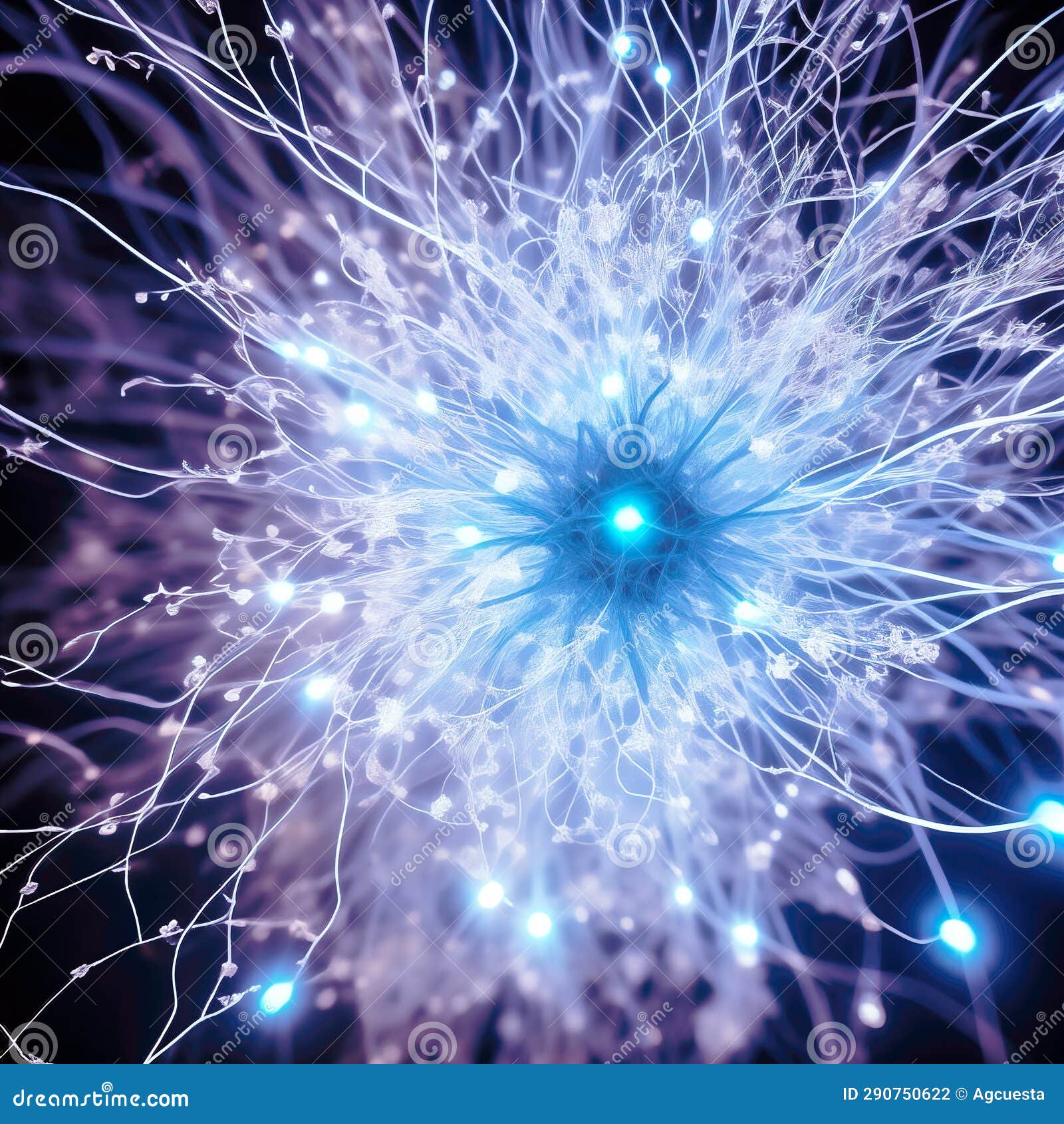 Visualization of Neurons Under an Electron Microscope. a Cluster of ...