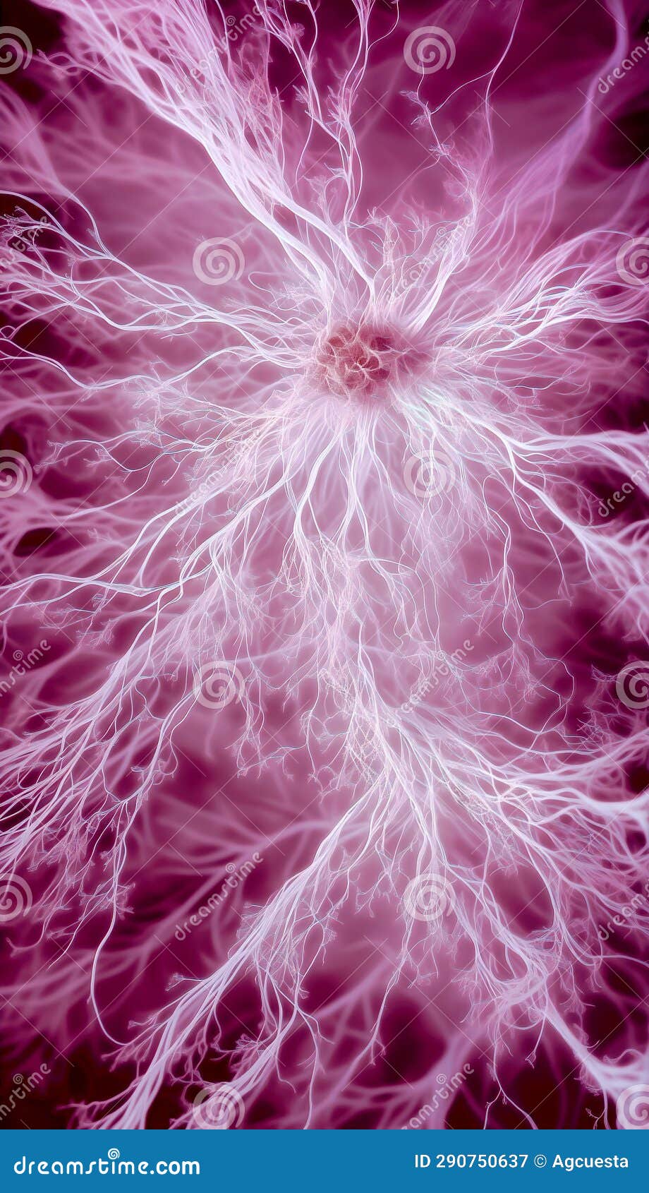 Visualization of Neurons Under an Electron Microscope. a Cluster of ...