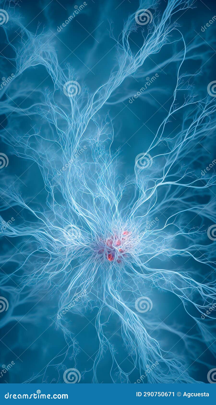 Visualization of Neurons Under an Electron Microscope. a Cluster of ...