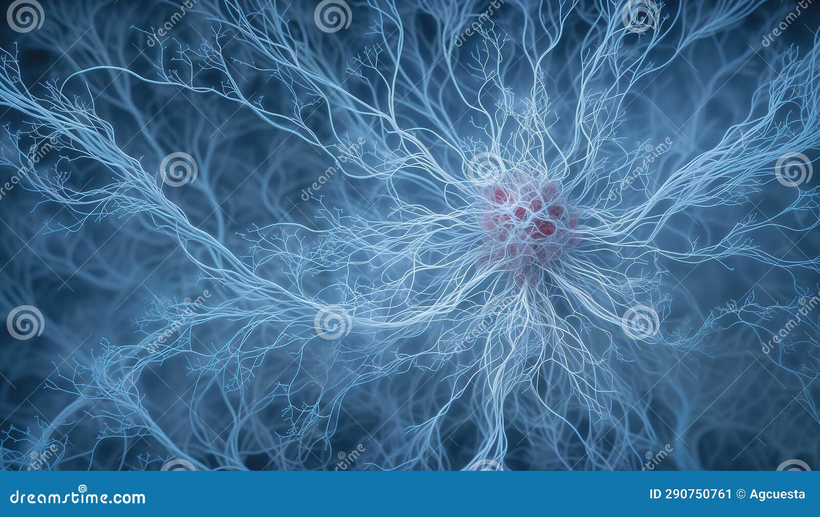 Visualization of Neurons Under an Electron Microscope. a Cluster of ...