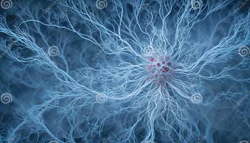 Visualization of Neurons Under an Electron Microscope. a Cluster of ...