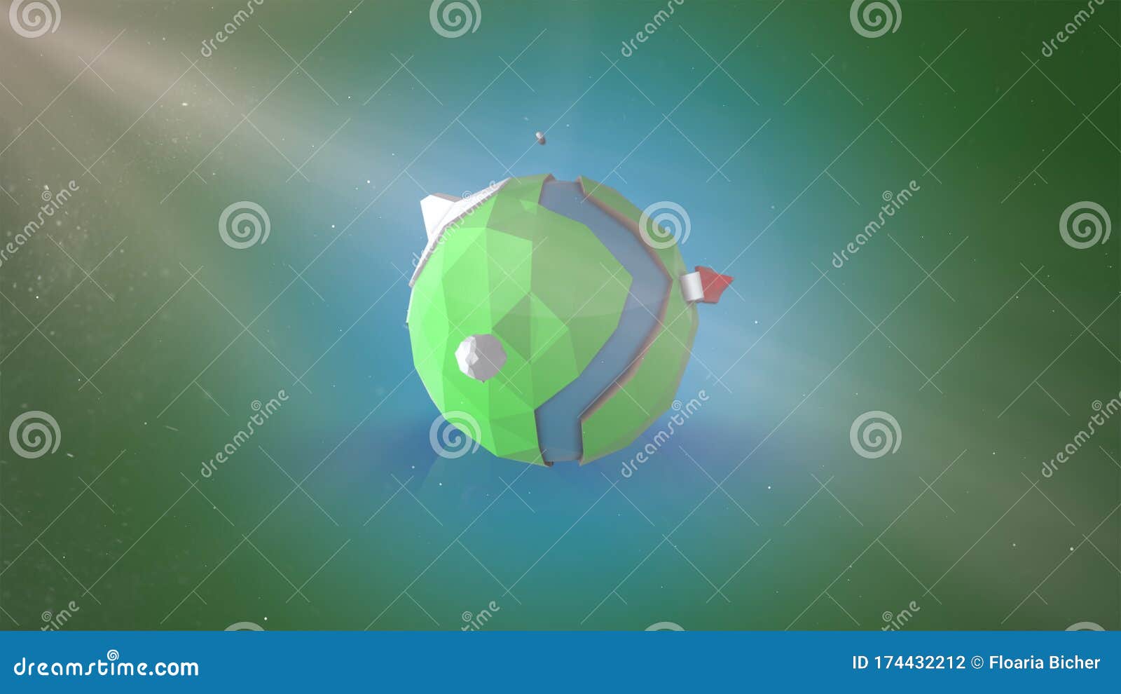 Visualization of One Planet Appearing after Great Explosion of Many ...